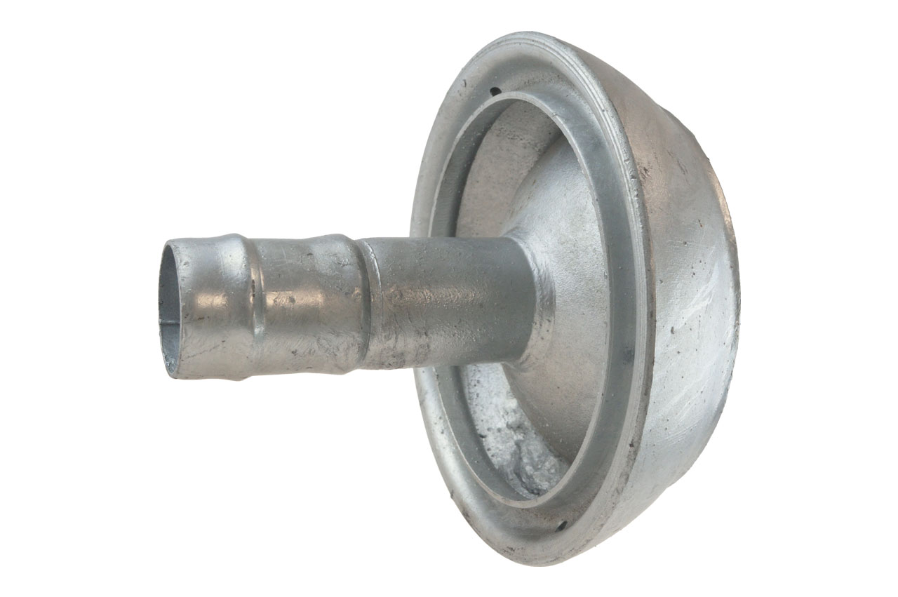 V-Teil mit gesickter Schlauchtülle, verzinkt - Perrot (KVS-Si)