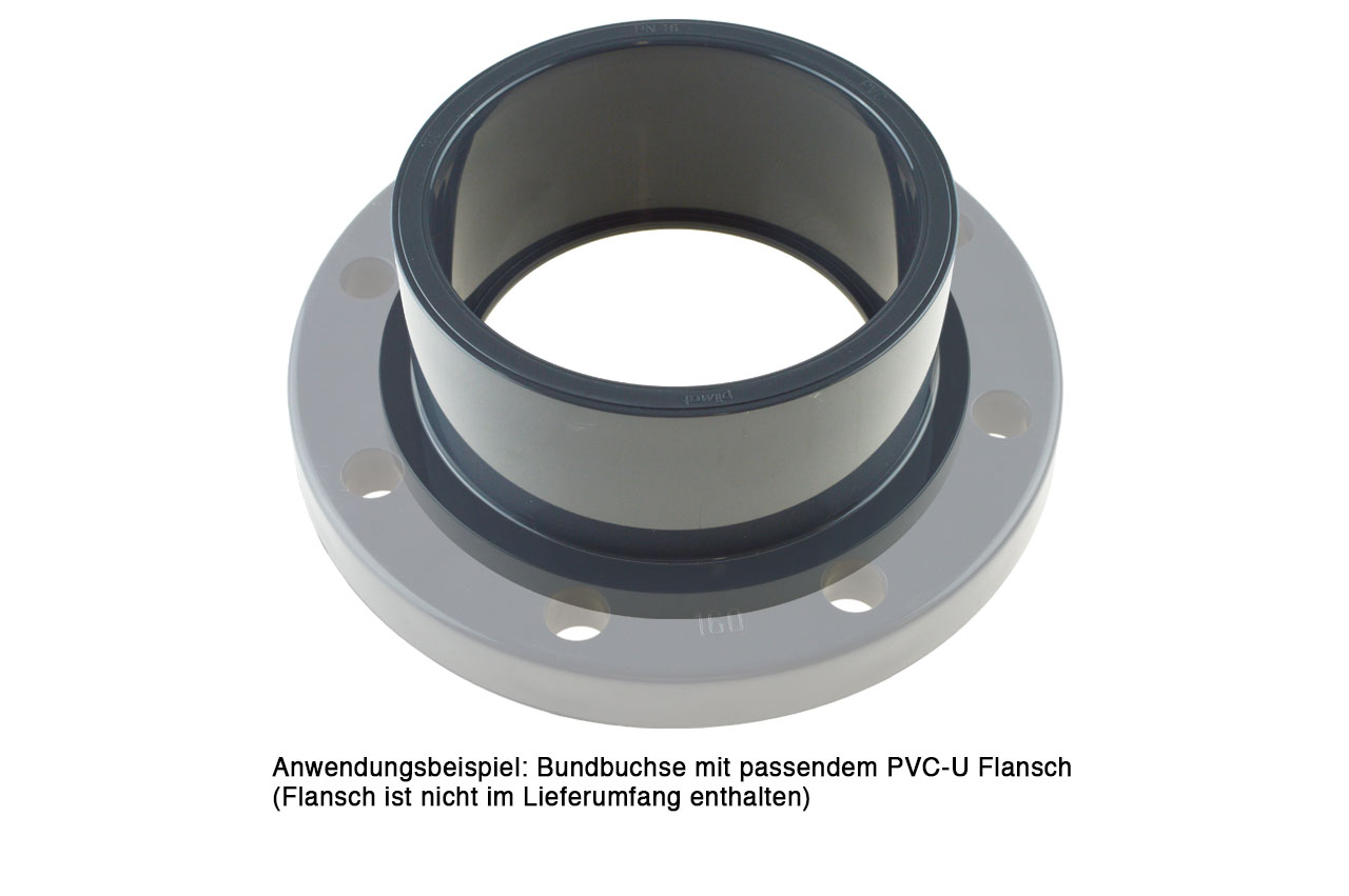 Bundbuchse mit Klebemuffe, PVC-U