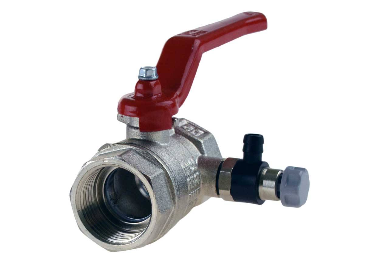 Kugelhahn mit Innengewinde und Entleerung, Messing