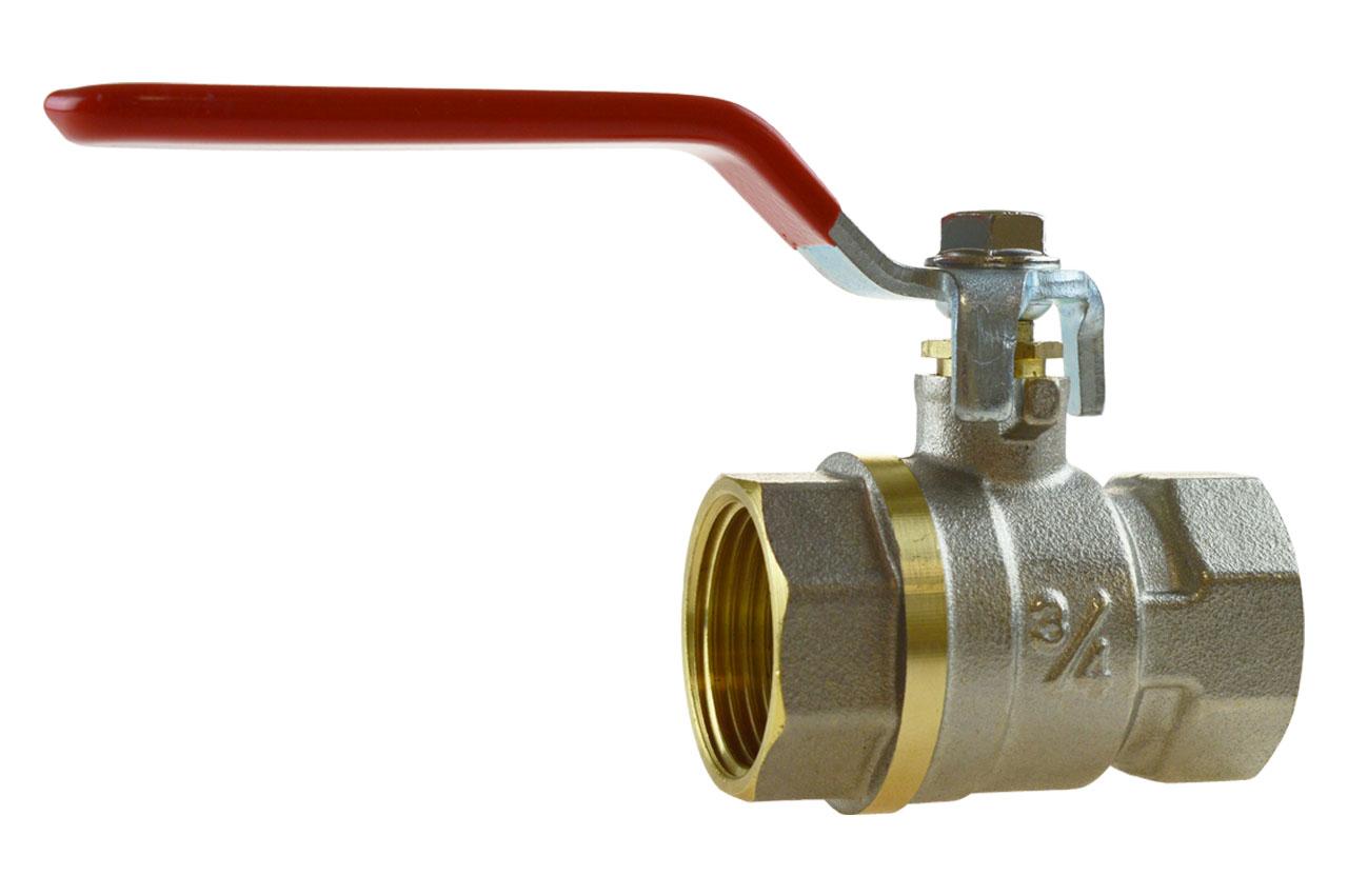 Kugelhahn, Absperrhahn mit Innengewinde, Messing