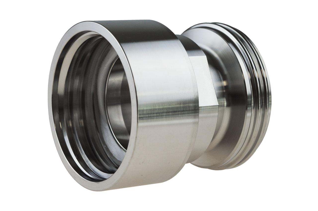 Übergangsstück Gewindestutzen auf IBC-Innengewinde, Edelstahl, DIN 11851
